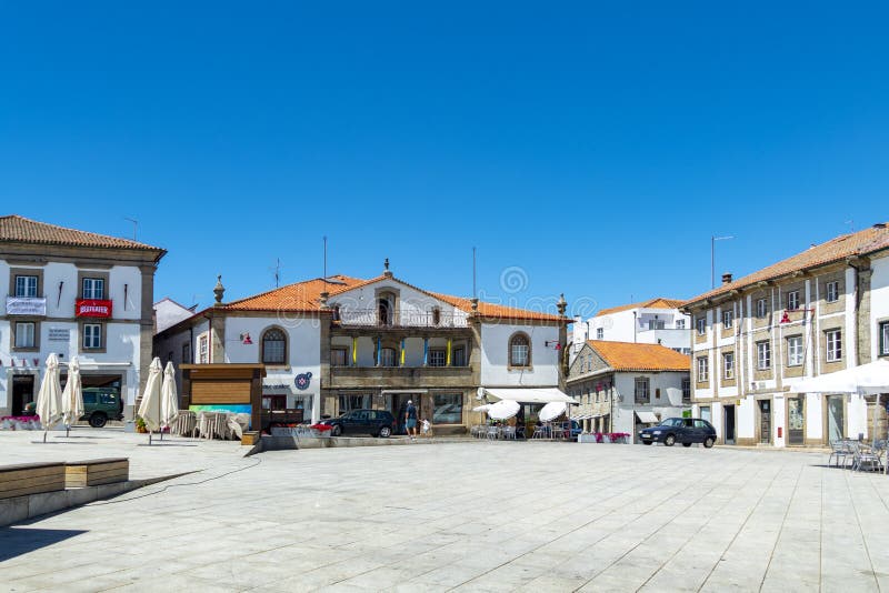Old Town Square in Guarda Town in Portugal Editorial Photography ...