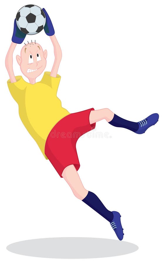 Guarda-redes ilustração do vetor. Ilustração de salto - 16517299