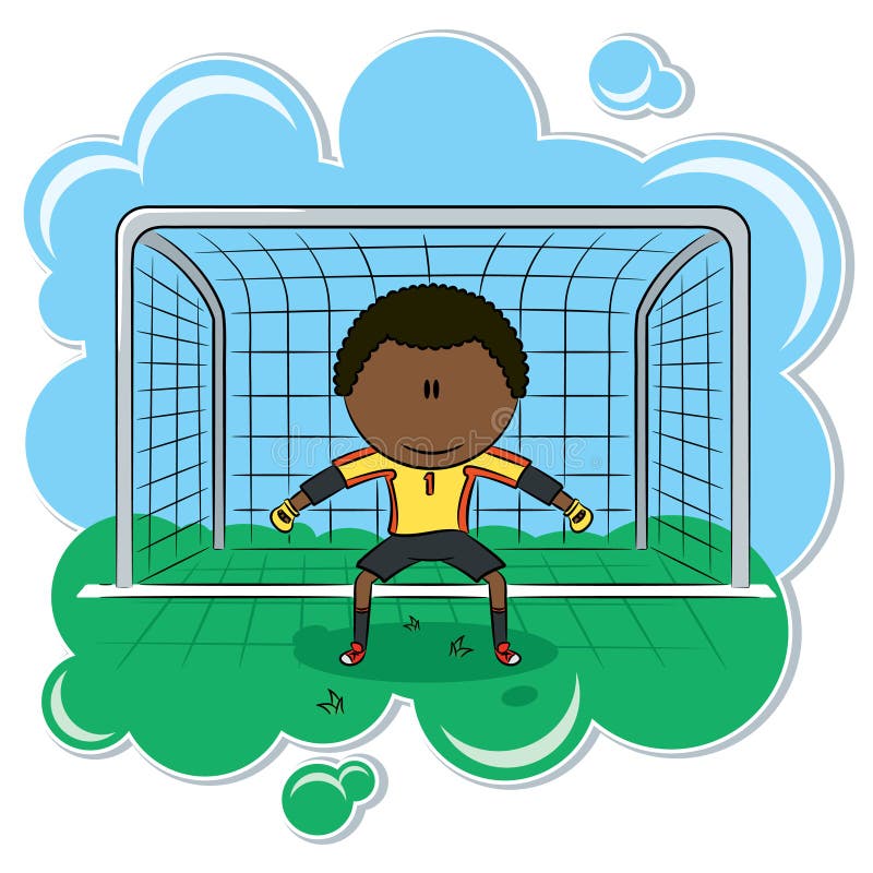 Guarda-redes ilustração do vetor. Ilustração de luva - 24428634