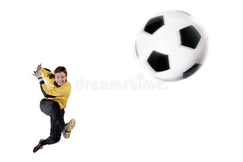 Silhueta de guarda-redes ilustração stock. Ilustração de equipe - 7510884