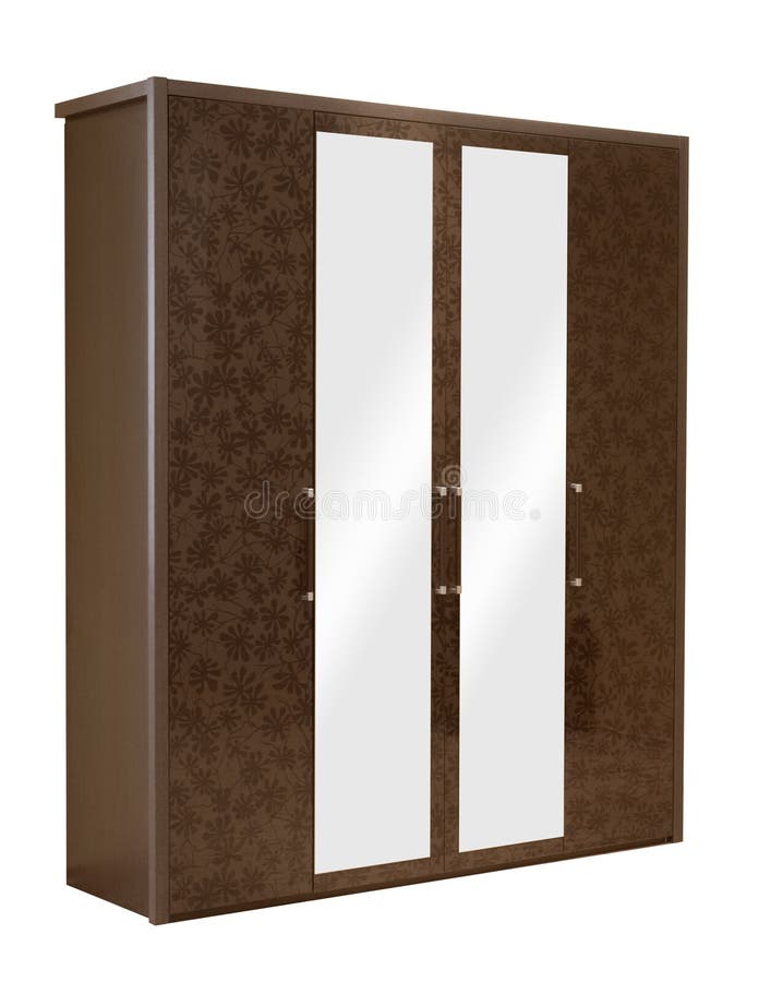 Guardarropa De Madera Aislado Foto de archivo - Imagen de interior ...