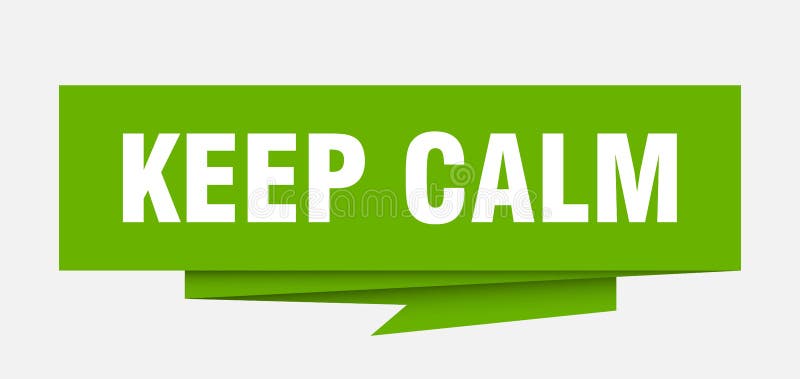 Guarde la calma ilustración del vector. Ilustración de cuadrado - 124321993