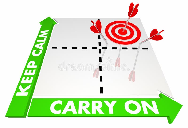 Guarde La Calma Y La Matriz De Carry on Stay Cool Saying Stock de ...