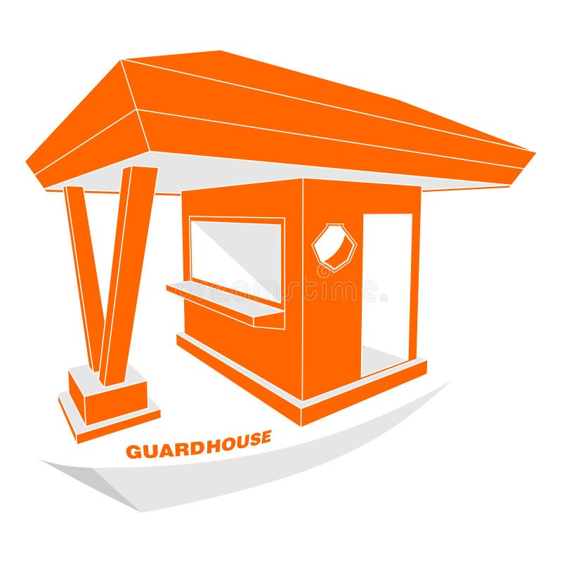 Guardhouse Modern Perspective View Vector Illustration Stock Vector ...