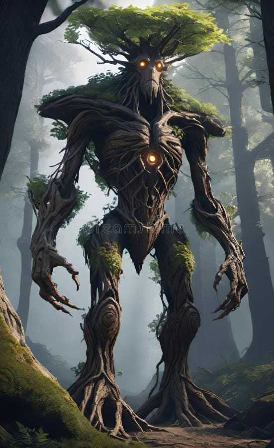 Guardian of the Ancient Forest Stock Image - Image of roots, primeval ...