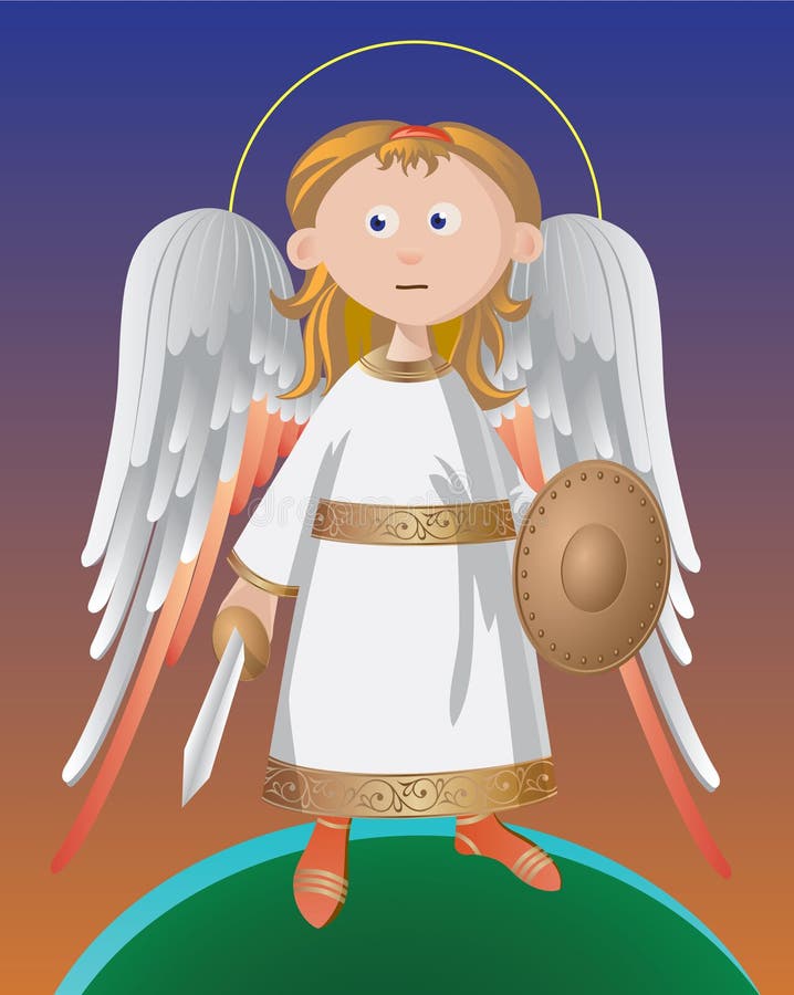 Cute angel stock vector. Illustration of artistic, care - 14555920