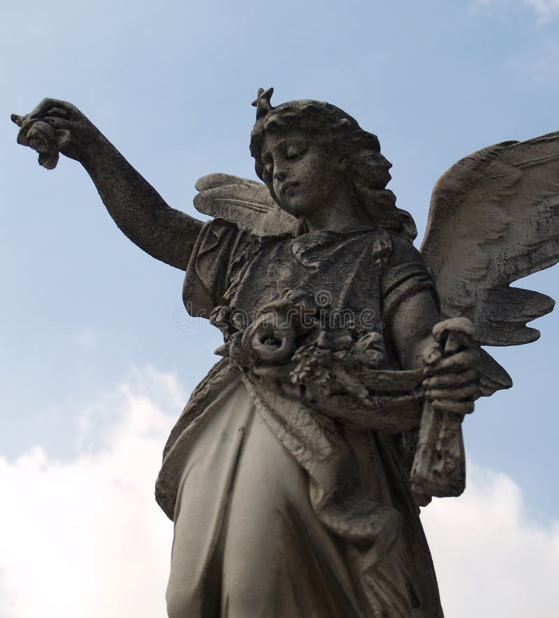Stone Angels stock photo. Image of heaven, statue, clouds - 332454