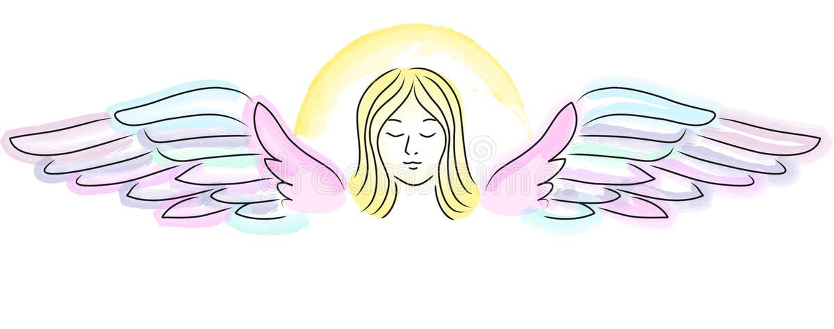 Angel Wings Horizontal Stock Illustrations – 681 Angel Wings Horizontal ...
