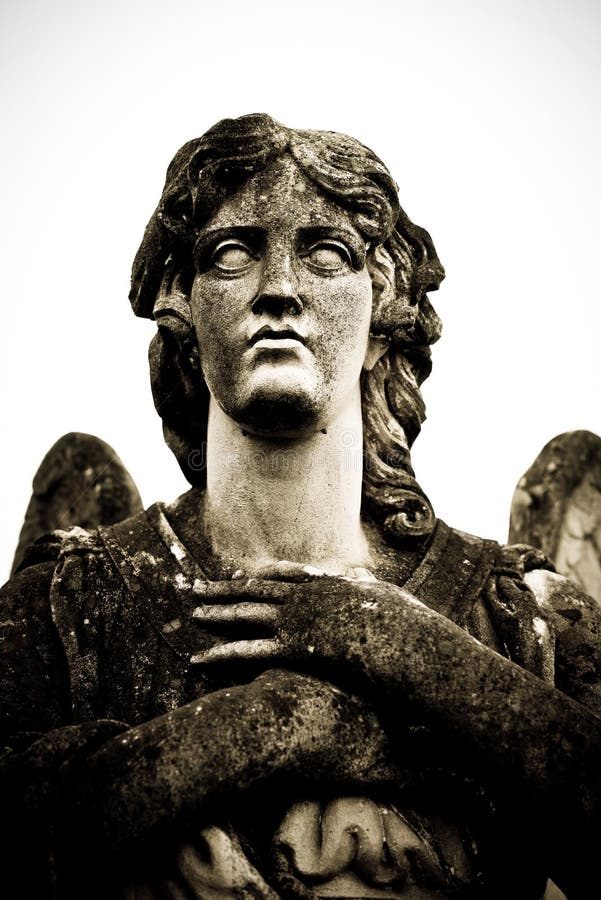 Guardian angel face stock image. Image of holy, cemetery - 36574369
