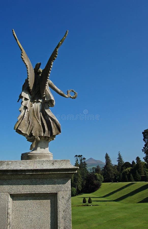 Guardian angel in garden stock image. Image of decoration - 7042825