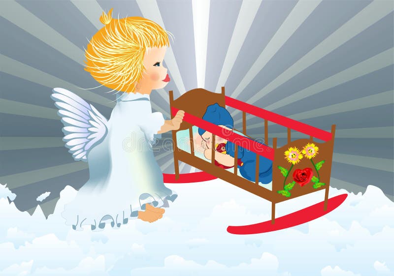 Guardian angel stock illustration. Illustration of guardian - 30978727