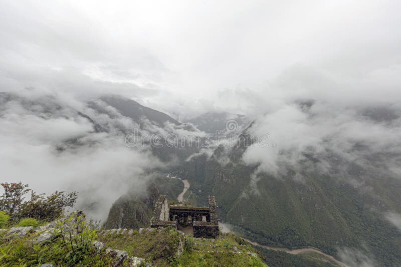 The Guardian of the Clouds – Watchtower Overlooking the Andes Stock ...