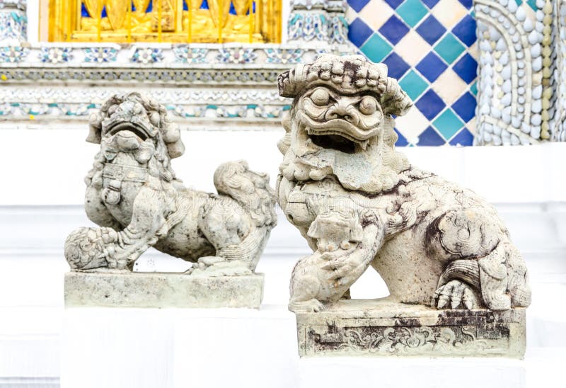 Guardian fu dog sculpture stock image. Image of sculpture - 45480483