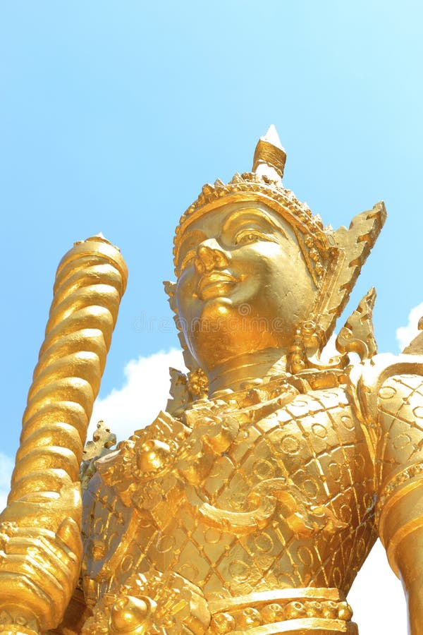 Guardian statue stock image. Image of phra, gold, historic - 25951635