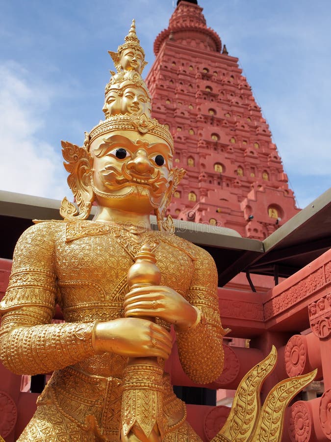 Guardian of the temple stock photo. Image of thailand - 50197782