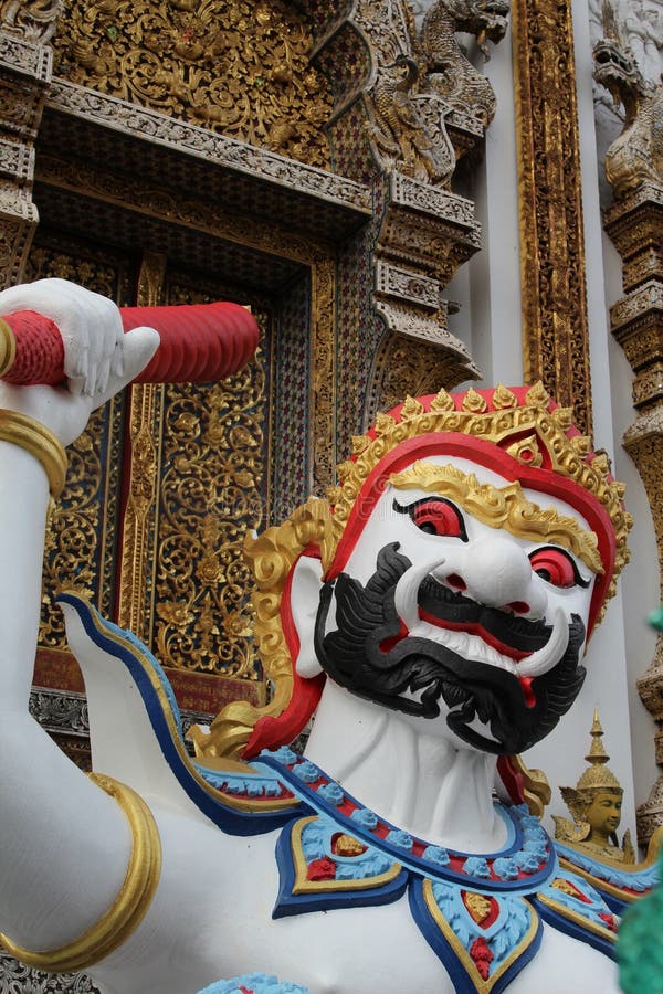 Guardiano Del Gigante Del Tempio Immagine Stock - Immagine di coltura ...