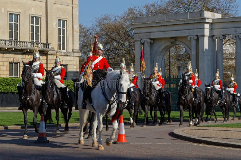 Guardie Di Cavallo Britanniche a Hyde Park Corner Fotografia Editoriale ...