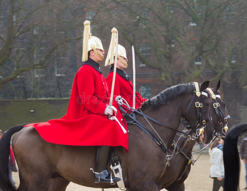 Guardie Di Cavallo Di Londra a Cavallo Fotografia Editoriale - Immagine ...