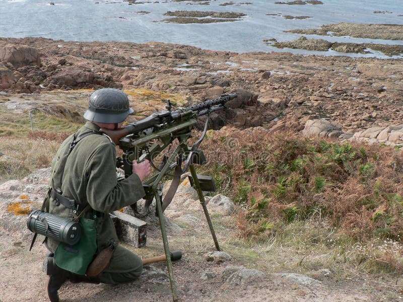 Guarding the Atlantic Wall stock photo. Image of corbiere - 1618100