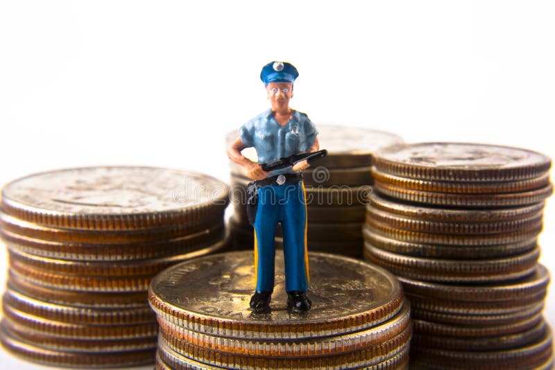 Guarding Money stock image. Image of policeman, currency - 11730307