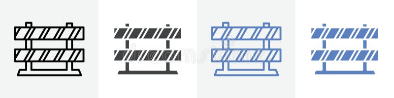 Guardrail Icon Vector Set Use for Web Ui or App Stock Vector ...