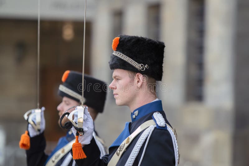 Guards Changing at the New Years Reception from the King of the ...