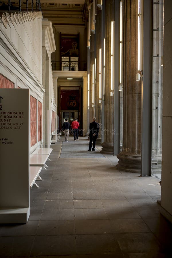 Germany, Berlin, Museum Island, Exhibition Hall, Guard Editorial Photo ...