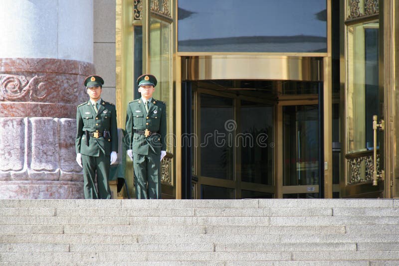 Guards - Great Hall of the People - Beijing - China Editorial Stock ...
