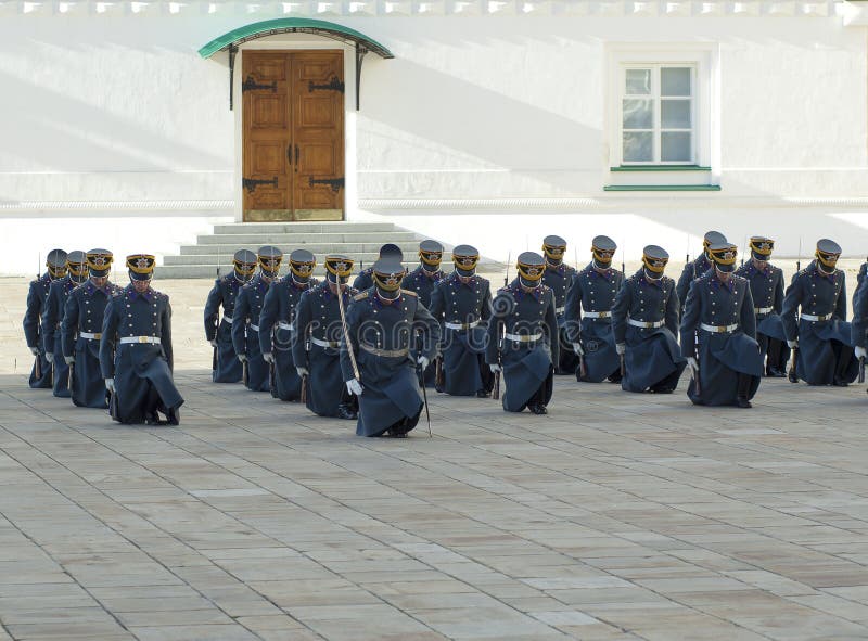 Parade of President Putin Guards Editorial Stock Photo - Image of ...