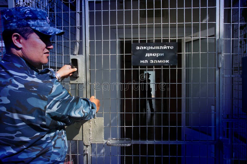 The Guards in a Russian Prison Editorial Photography - Image of center ...