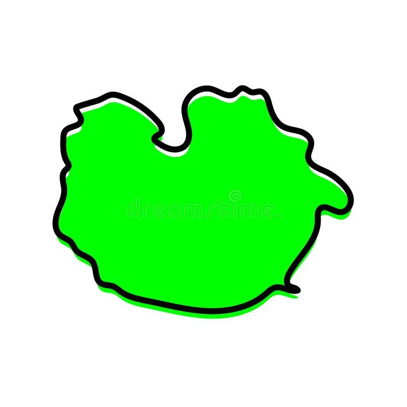 Guarico State of Venezuela Vector Map Design Stock Illustration ...