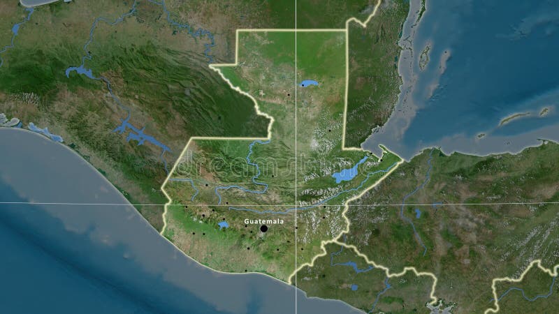 Guatemala borders. Bilevel stock illustration. Illustration of atlas ...