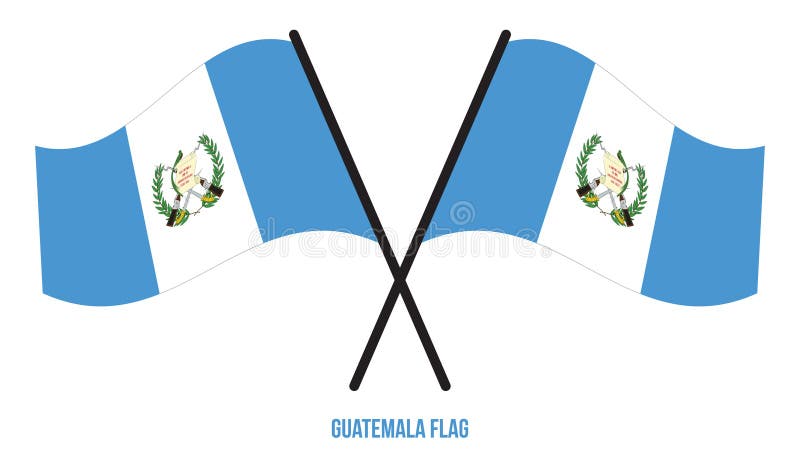 Guatemala Flag Waving Vector Illustration on White Background ...