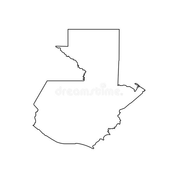 Guatemala Map Icon Design stock vector. Illustration of america - 340581888