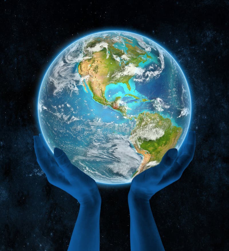 Guatemala on Planet Earth in Hands Stock Illustration - Illustration of ...