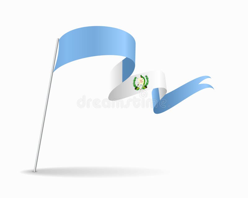 Guatemalan Flag Wavy Background Layout. Vector Illustration. Stock ...