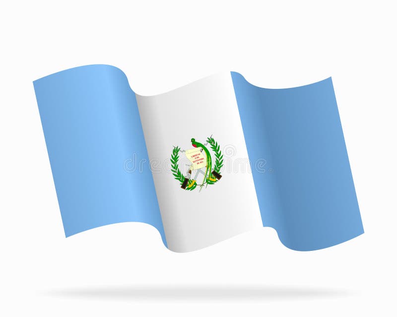 Guatemalan Flag Wavy Background Layout. Vector Illustration. Stock ...