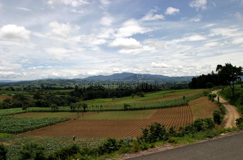 Guatemalan Highlands stock image. Image of rural, mountains - 22450631