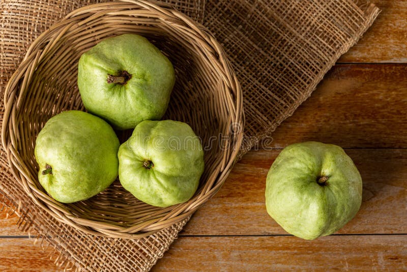 Guava in a basket stock photo. Image of natural, floor - 168459330