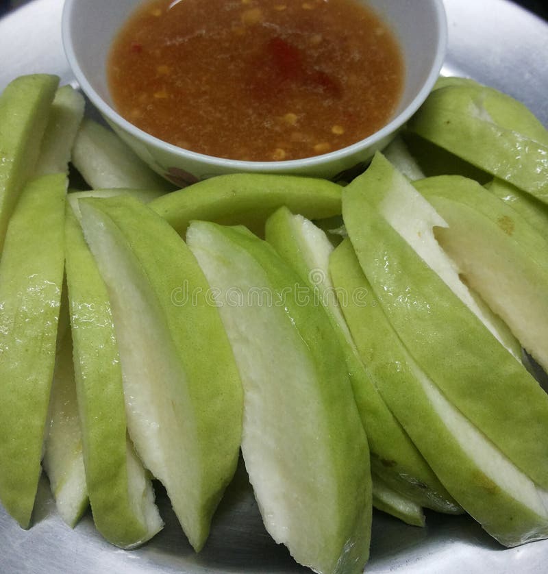 Guava and Dipping Sauce stock photo. Image of products - 42573122