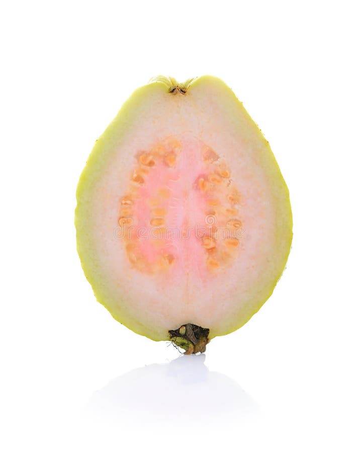 Guava Fruit Isolated on White Background Stock Image - Image of ...