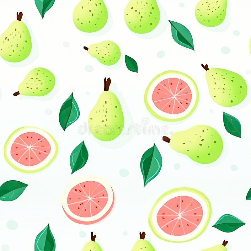 Guava Pattern Banner Wallpaper Simple Background Stock Image - Image of ...