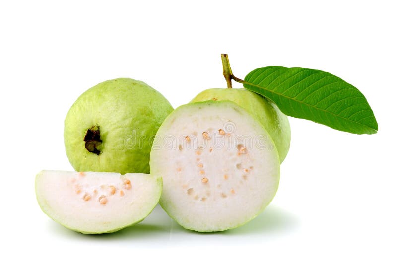 Guava on white background stock photo. Image of fresh - 36094094