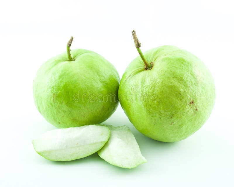 Guave (tropische Frucht) Auf Weiß Stockbild - Bild von nachtisch, nave ...