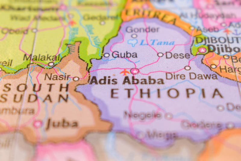 Guba on the World Map-Geo Political Map Stock Illustration ...