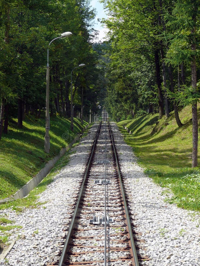 Gubalowka - Funicular Railway Stock Photo - Image of tree, polish: 3175260
