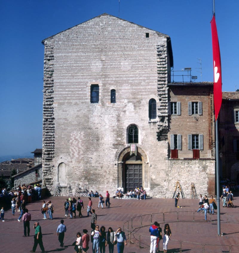 Gubbio, Italia foto editorial. Imagen de europa, palacio - 25888281