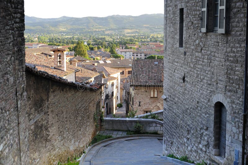 Gubbio (Perugia) stock photo. Image of landscape, exterior - 23726386