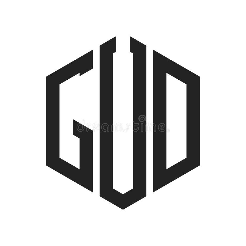 GUD Logo Design. Initial Letter GUD Monogram Logo Using Hexagon Shape ...