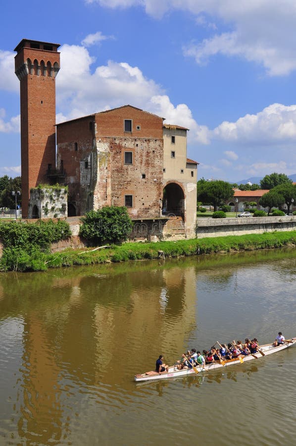 Guelph Tower of the Old Citadel , Pisa , Italy Editorial Stock Image ...